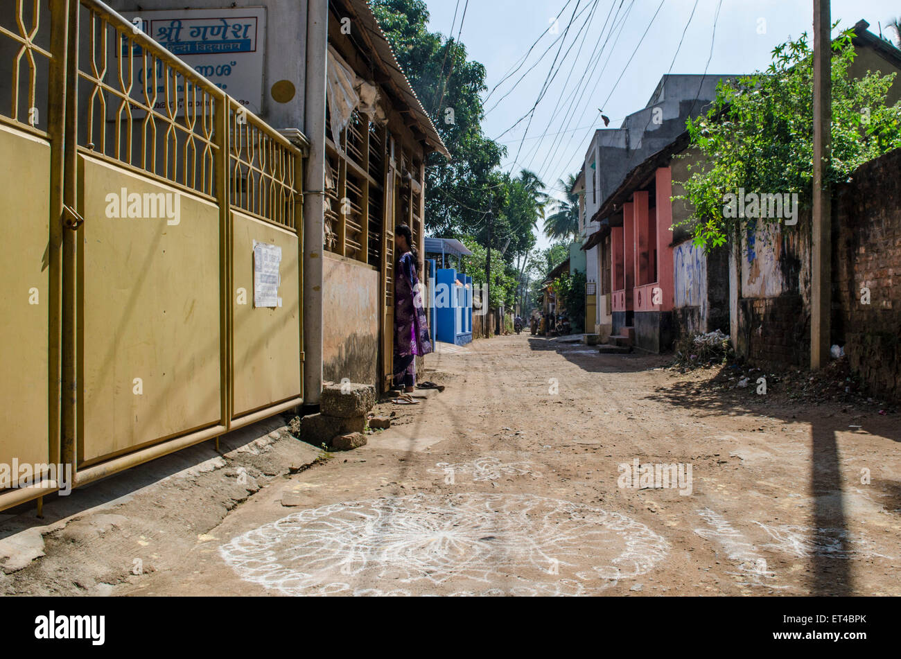 Empty street in balaramapurum india hi-res stock photography and images ...