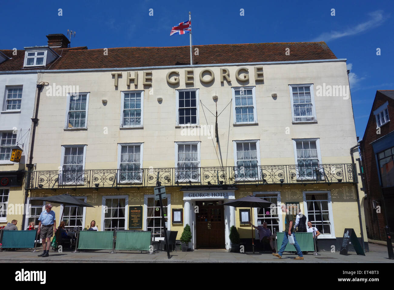 The George Hotel on High Street, Colchester, Essex Stock Photo - Alamy