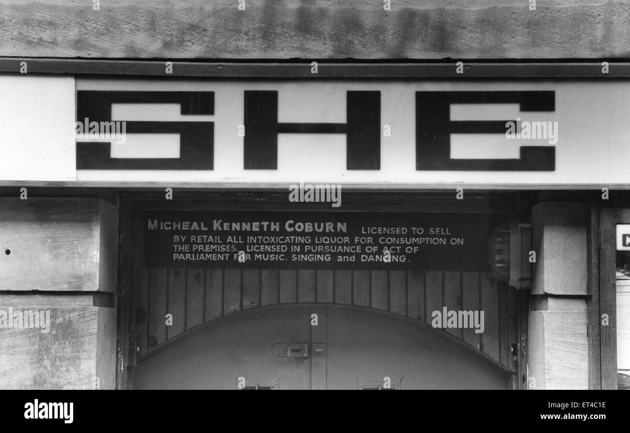 The She night club on Victoria Street, Liverpool 12th October 1978 ...