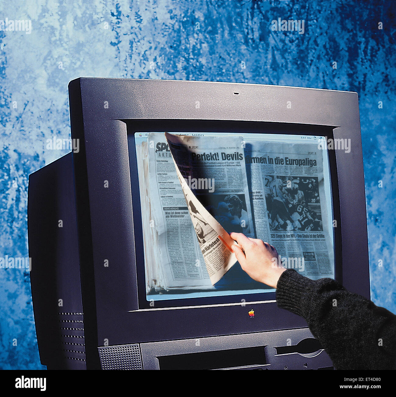 Hamburg, Germany, Symbolic photo for online Germany Newspapers Stock ...