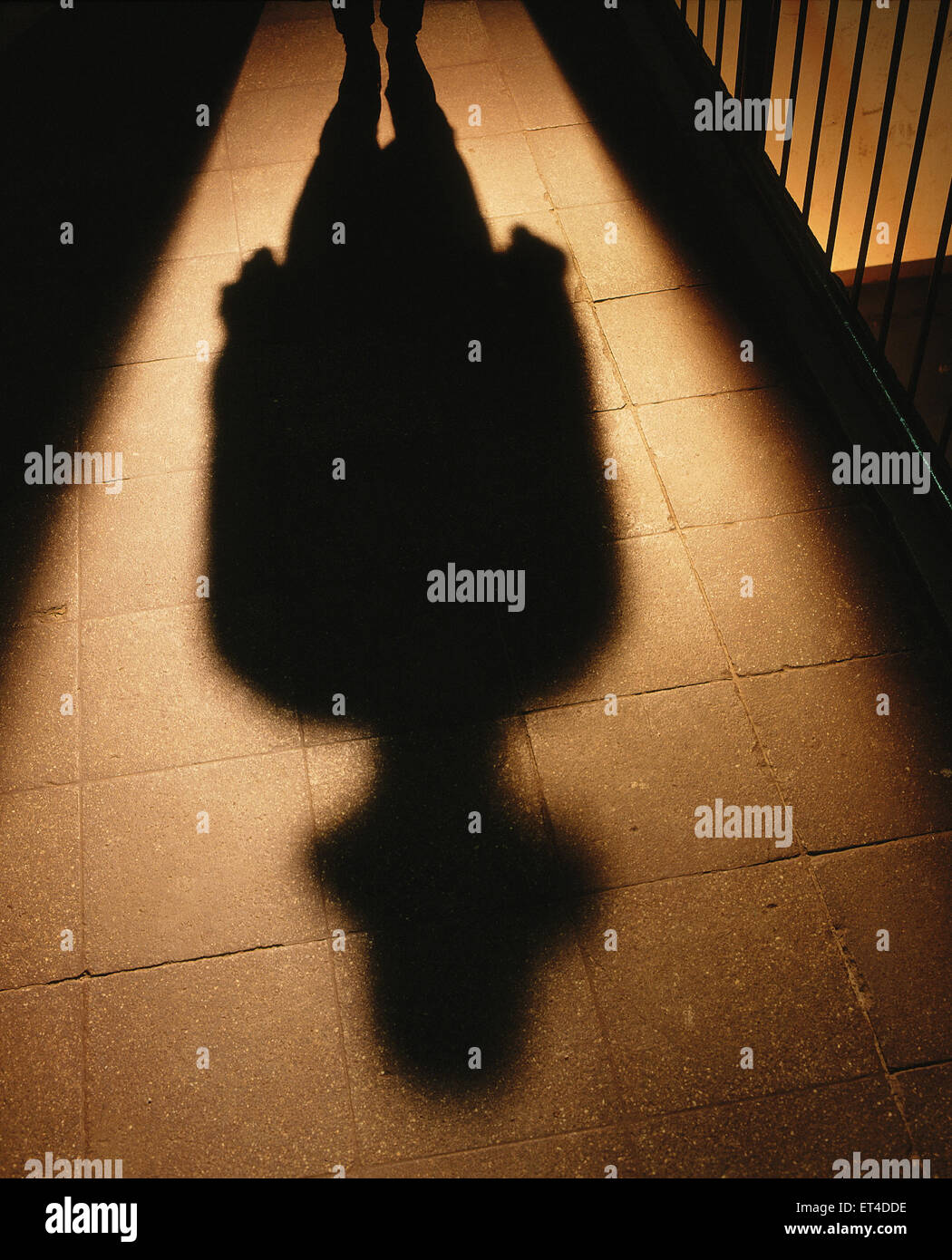 Hamburg, Germany, ominous shadow of a man Stock Photo - Alamy