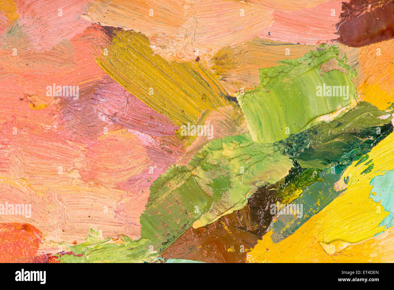 Oil painting abstract brushstrokes closeup Stock Photo - Alamy