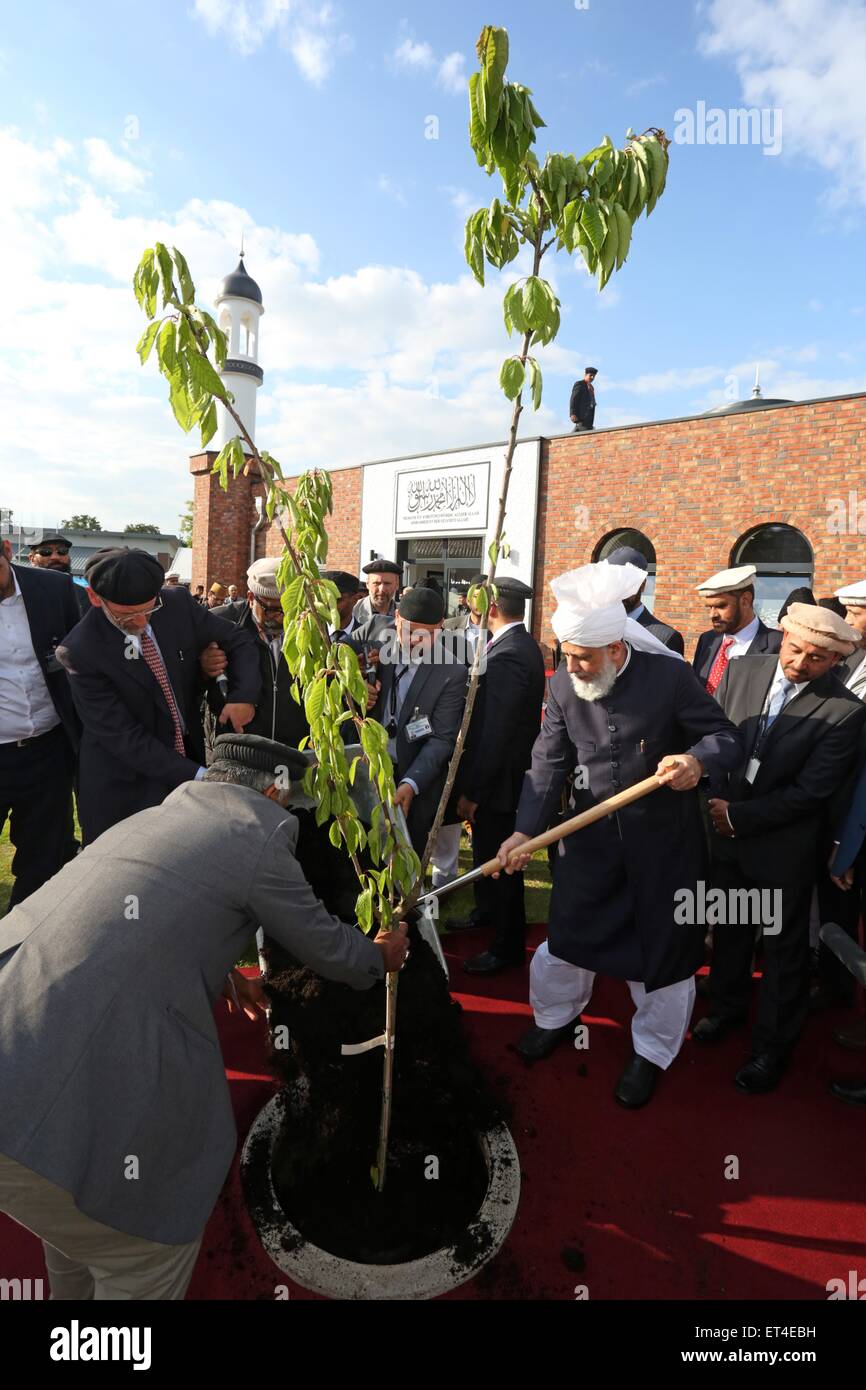 Vechta, Germany. 09th June, 2015. Caliph Mirza Masroor Ahmad, the ...