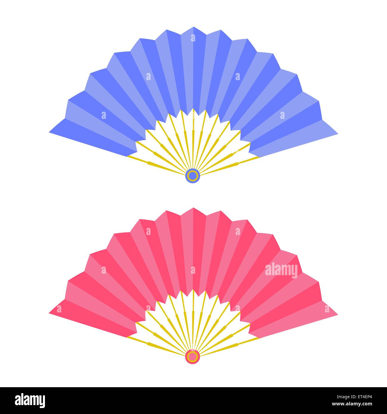 Retro lady fan Stock Vector Images - Alamy