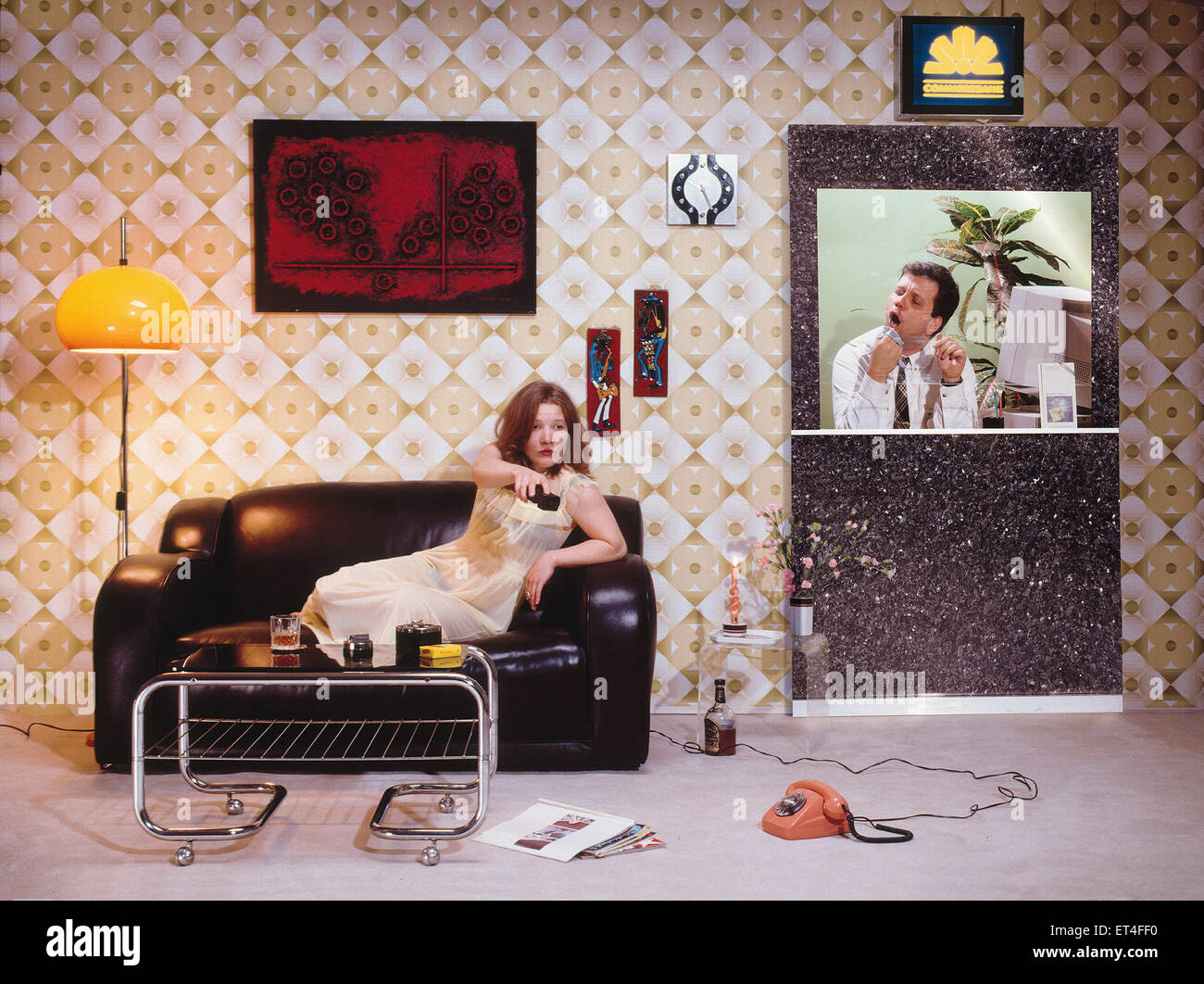 Woman bank inside teller hi-res stock photography and images - Alamy