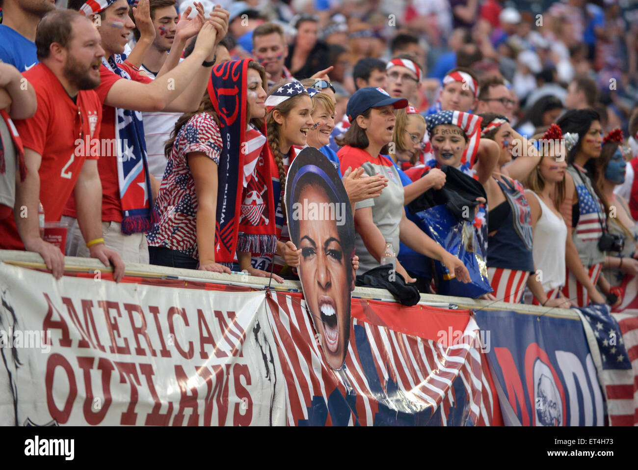 USA fans are watching the game during a match between USA and Australia ...