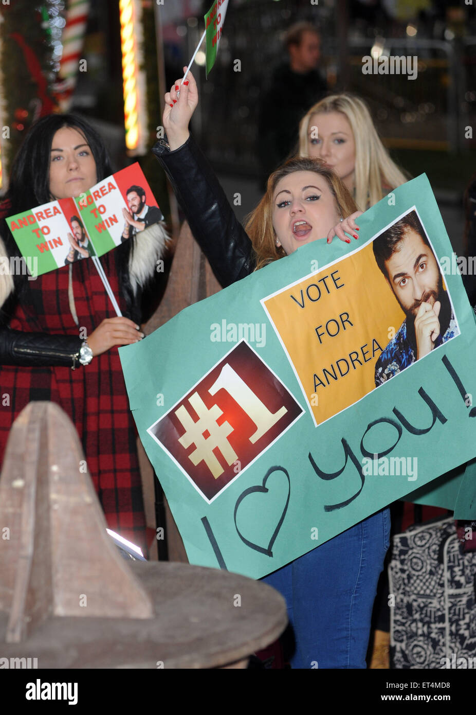 X Factor finalist Andrea Faustini Leicester Square Homecoming Featuring ...