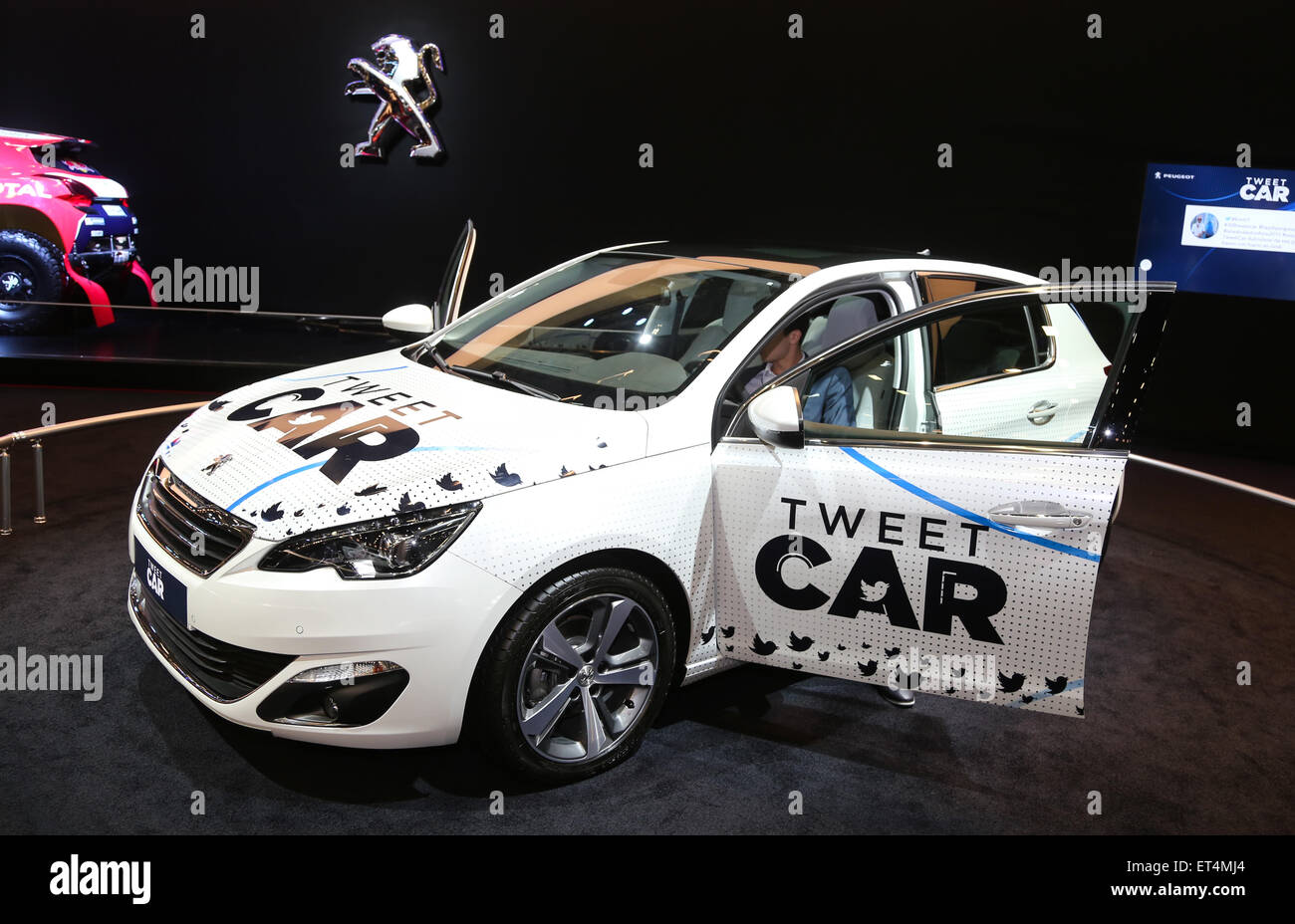 ISTANBUL, TURKEY - MAY 30, 2015: Peugeot 208 Tweet Car in Istanbul ...