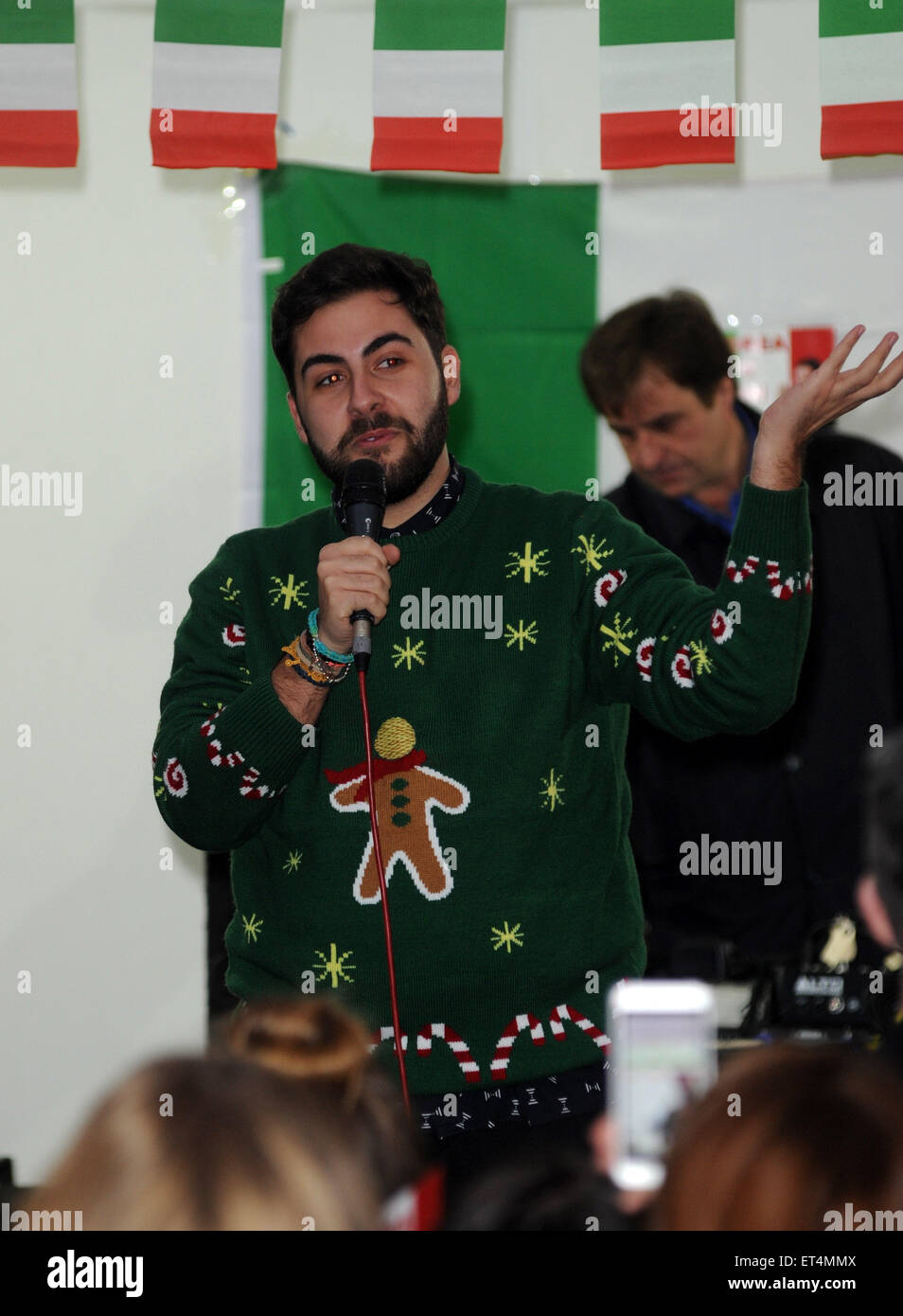 X Factor finalist Andrea Faustini Leicester Square Homecoming Featuring ...
