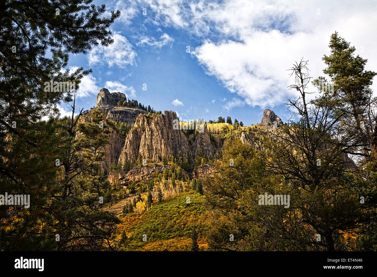 The mountains surrounding Ouray, Colorado in fall color Stock Photo - Alamy