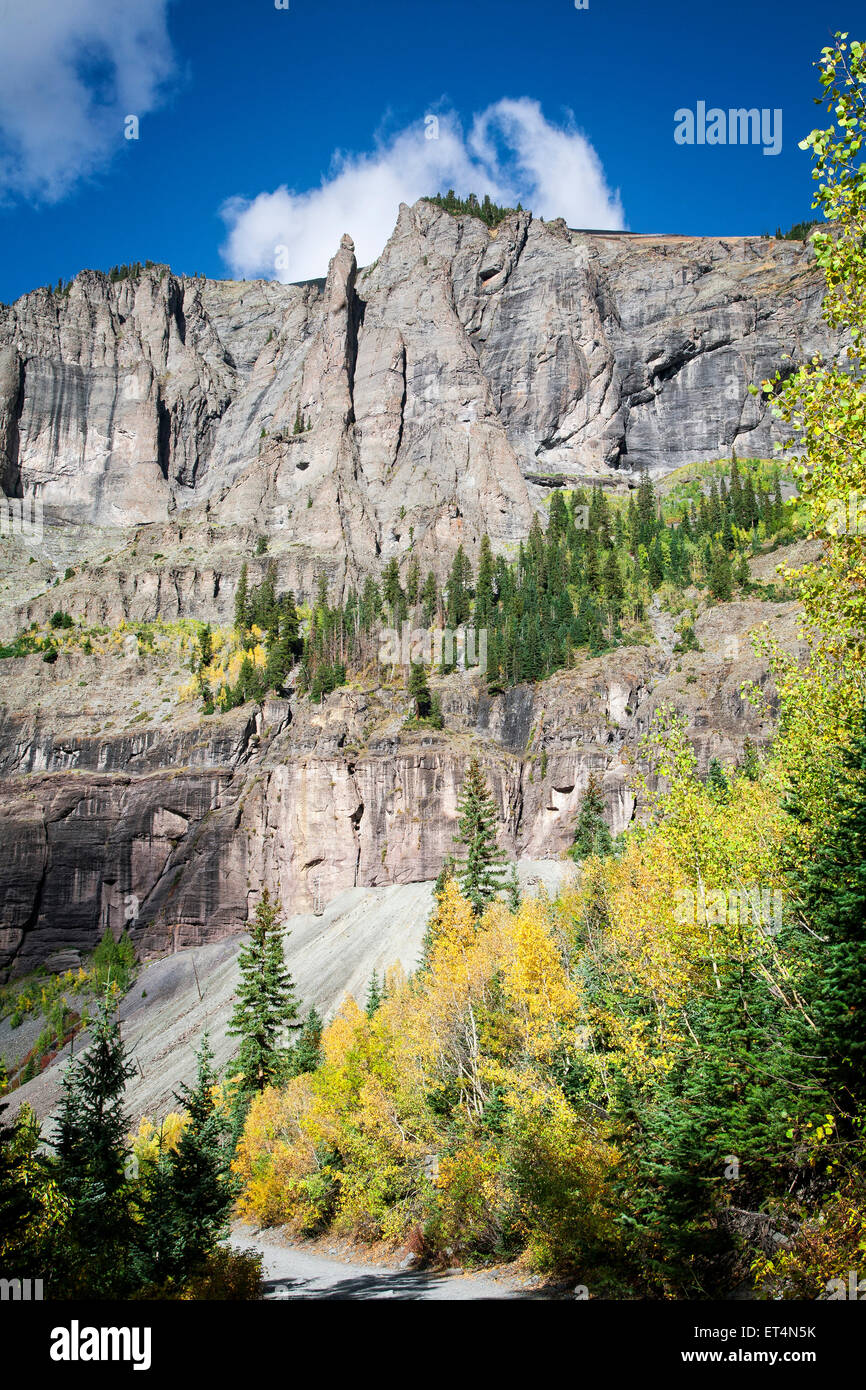 Fall color in the mountains near Telluride, Colorado Stock Photo - Alamy