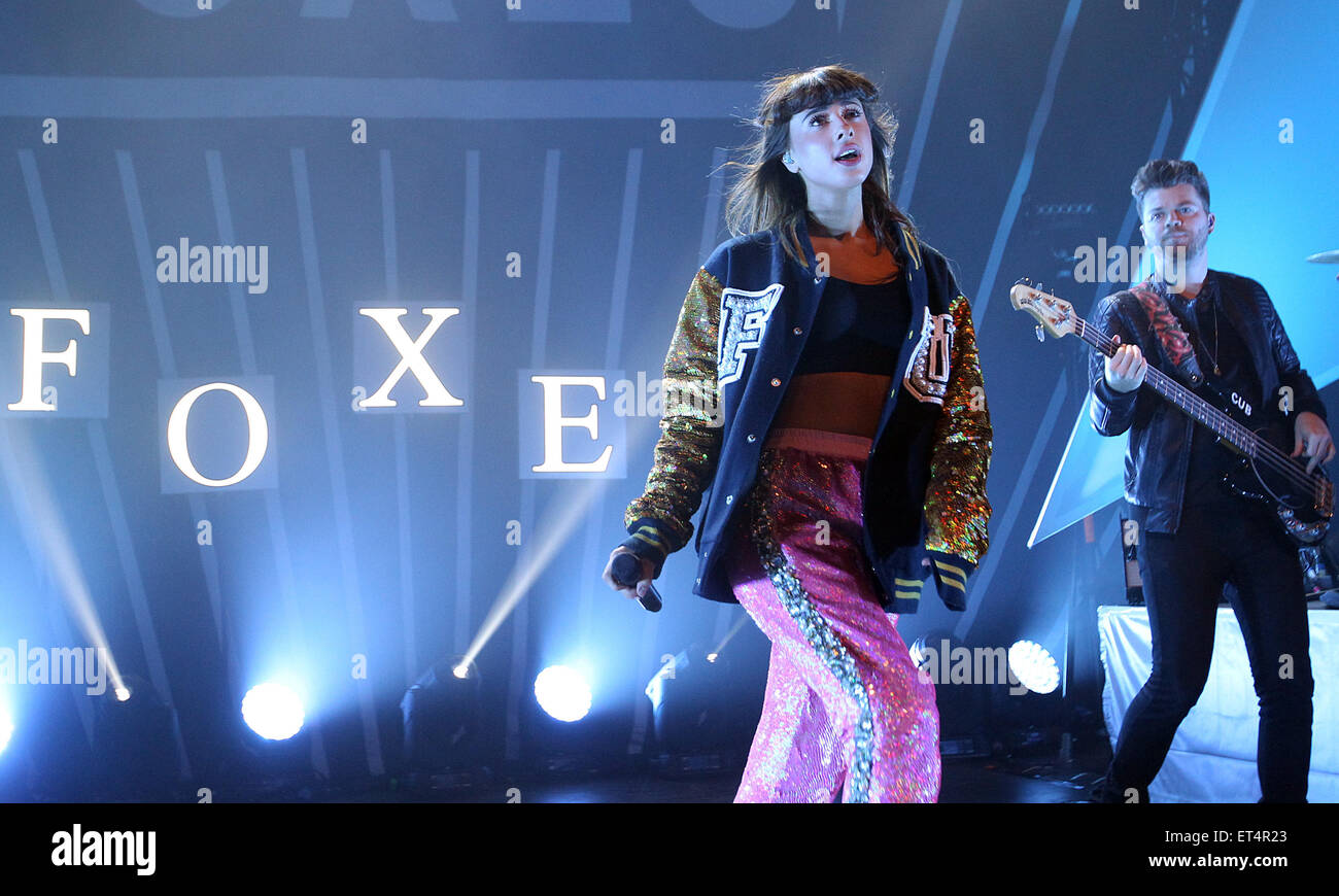 Foxes performing on stage at O2 Shepherds Bush Empire in London ...