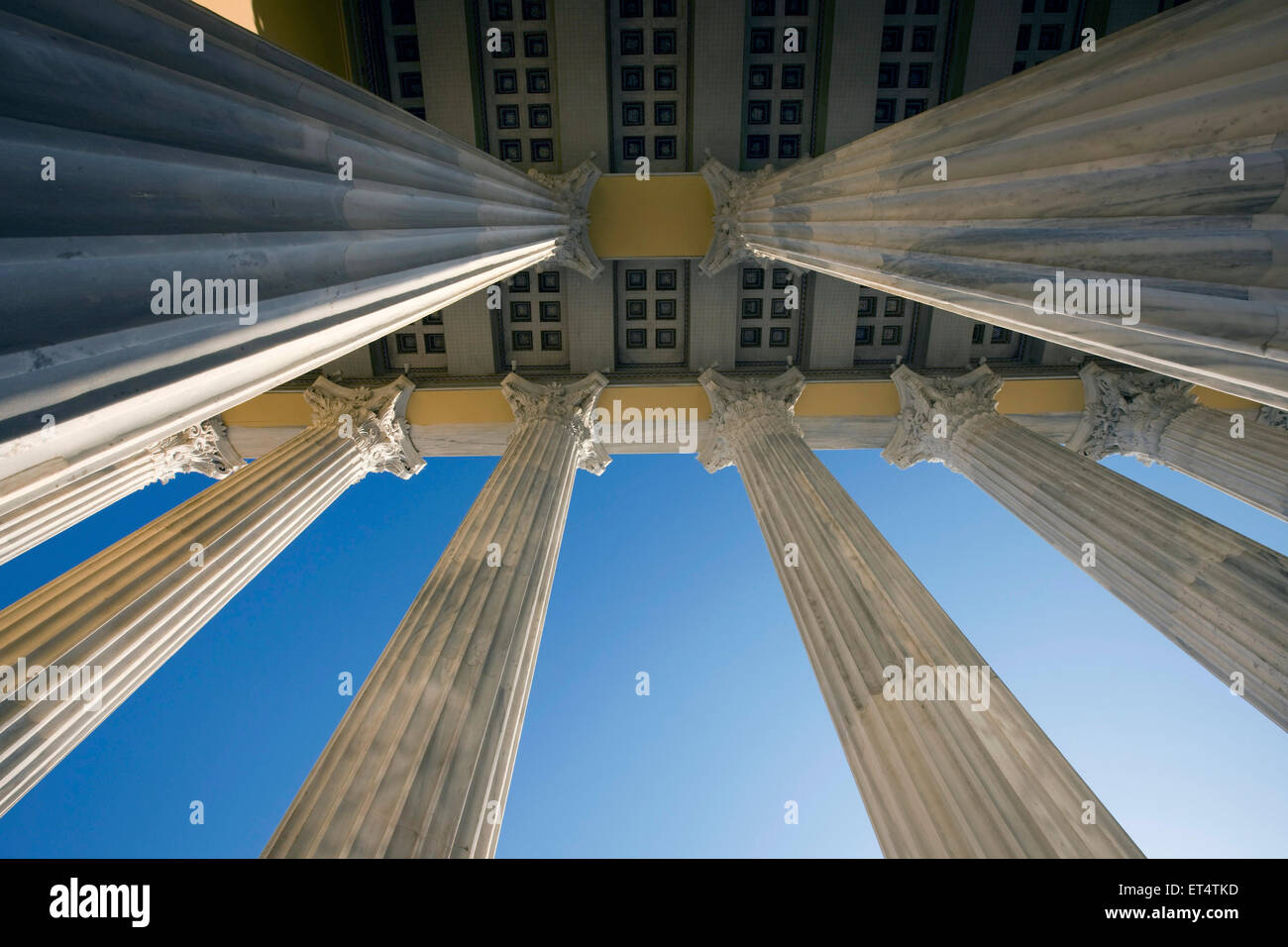 Zappeion mansion building pillars and ceiling Stock Photo - Alamy