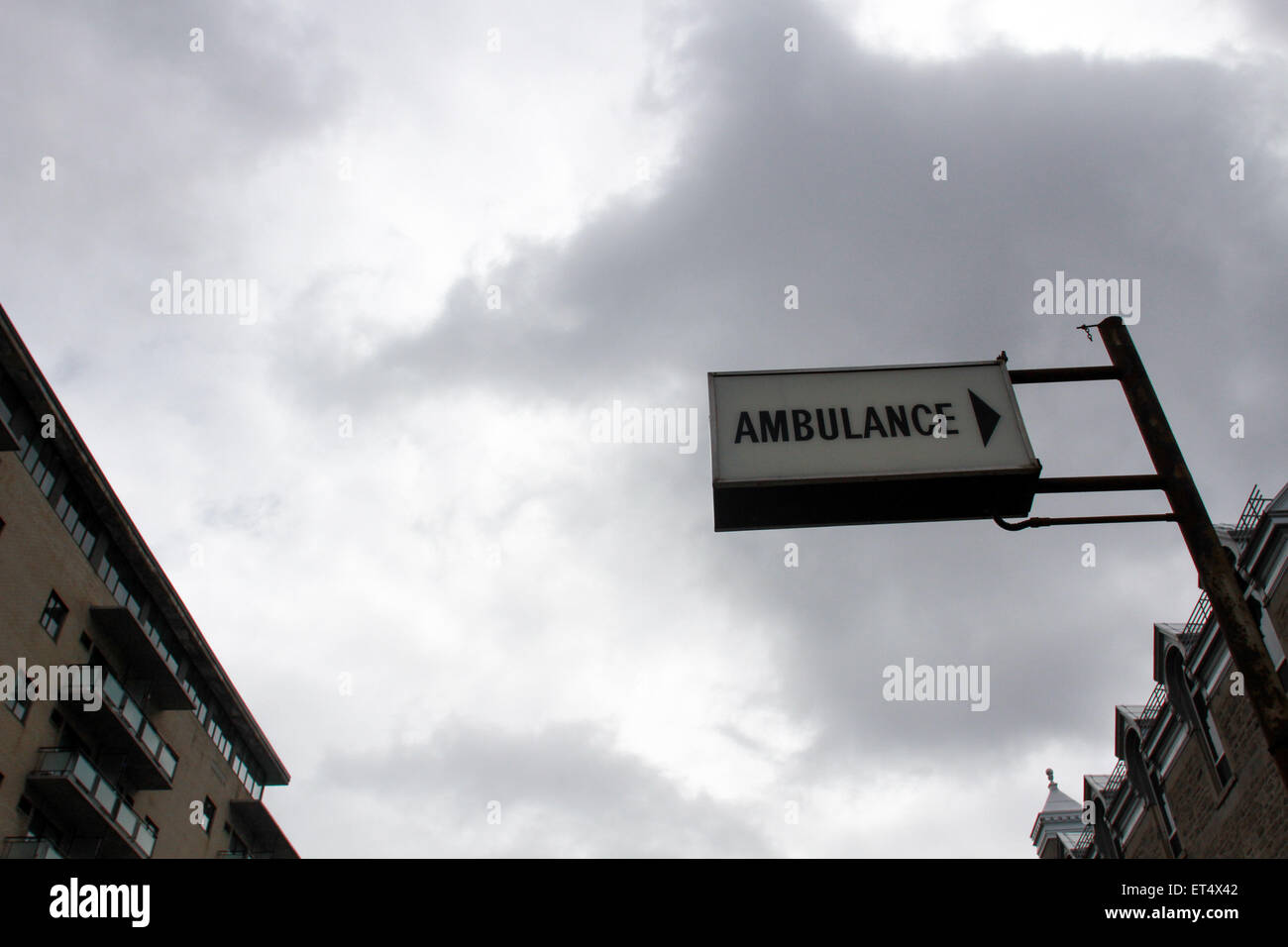 An Ambulance sign in Montreal, Quebec Stock Photo - Alamy