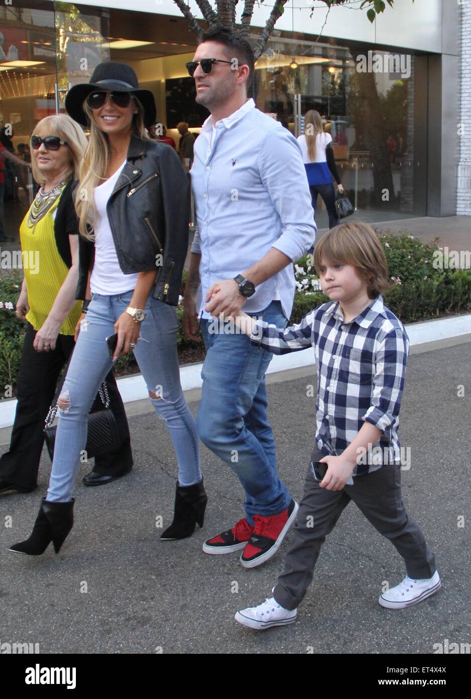 Robbie Keane shops with his family at The Grove Featuring: Robbie Keane ...