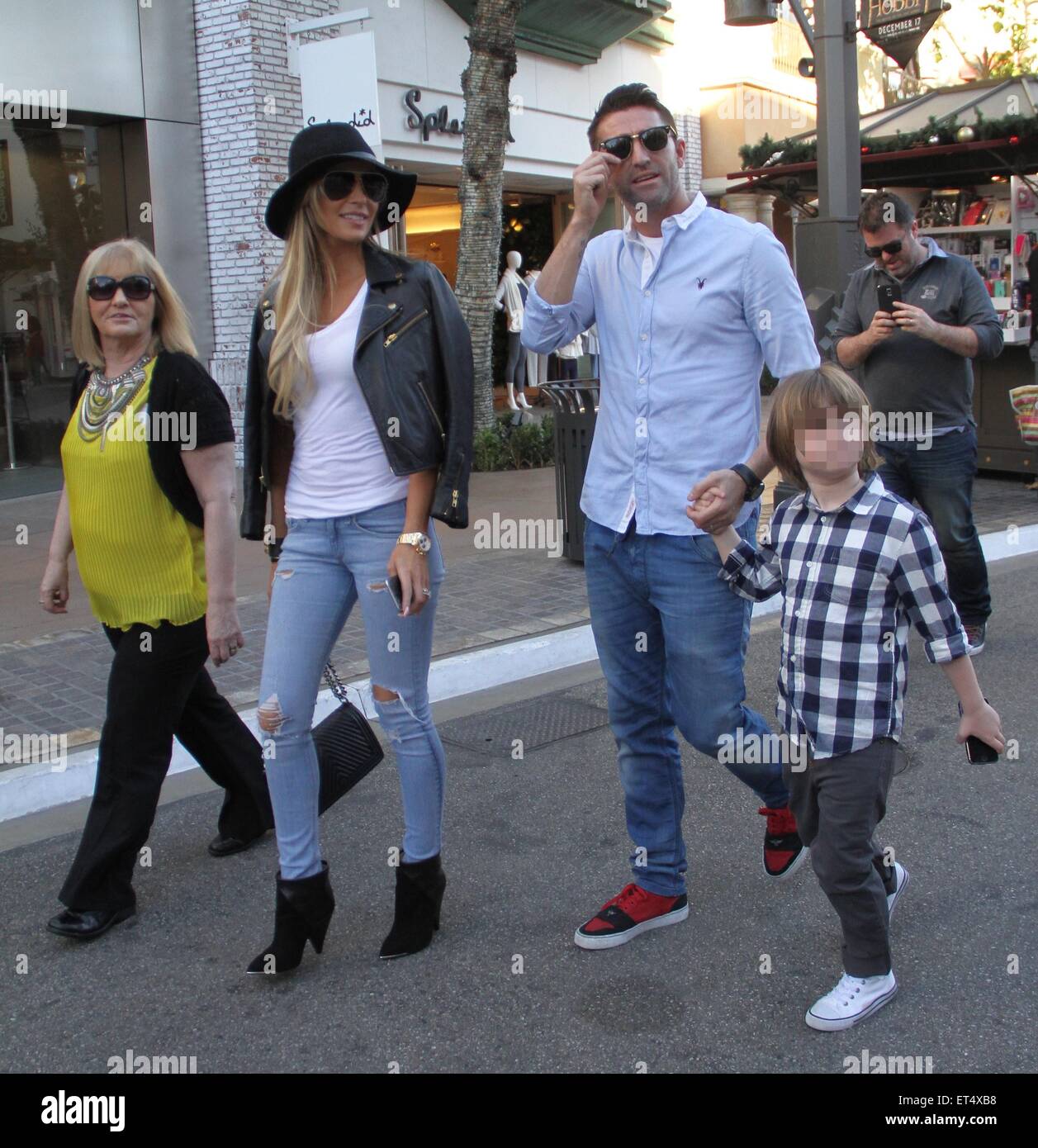 Robbie Keane shops with his family at The Grove Featuring: Robbie Keane ...
