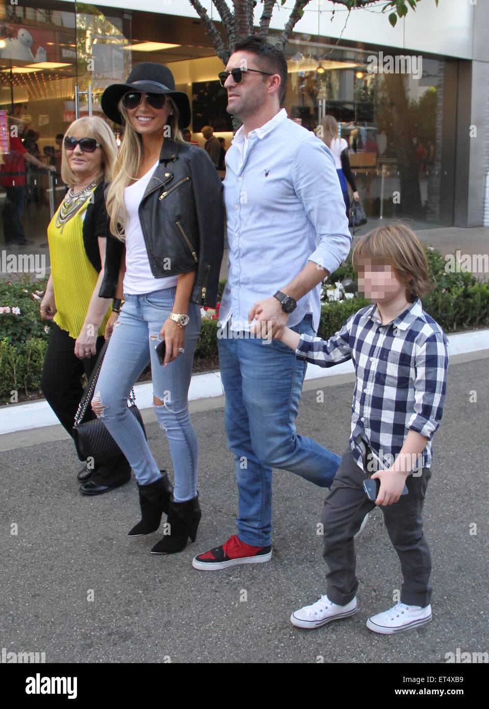 Robbie Keane shops with his family at The Grove Featuring: Robbie Keane ...