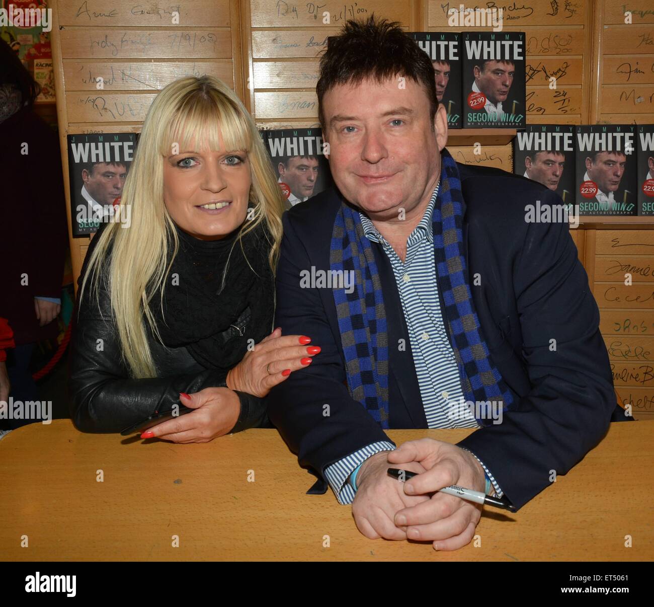 Snooker legend Jimmy White signs copies of his book 'Second Wind' at ...