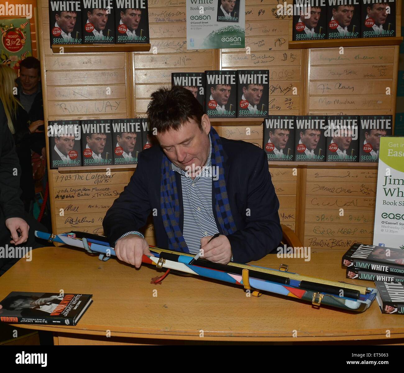 Snooker legend Jimmy White signs copies of his book 'Second Wind' at ...
