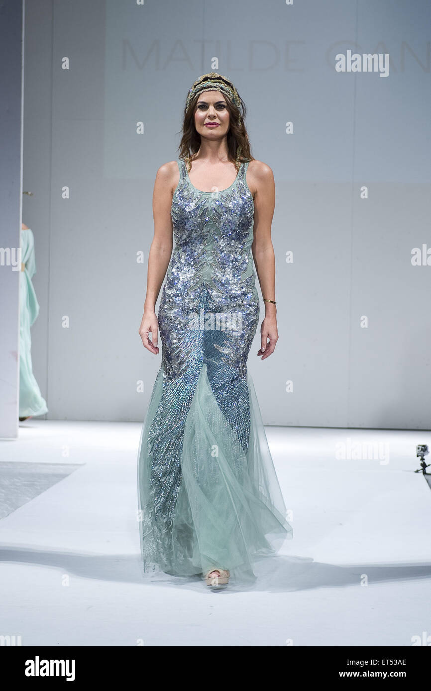 Model Maria Jose Suarez walks the catwalk during the parade of Toni ...