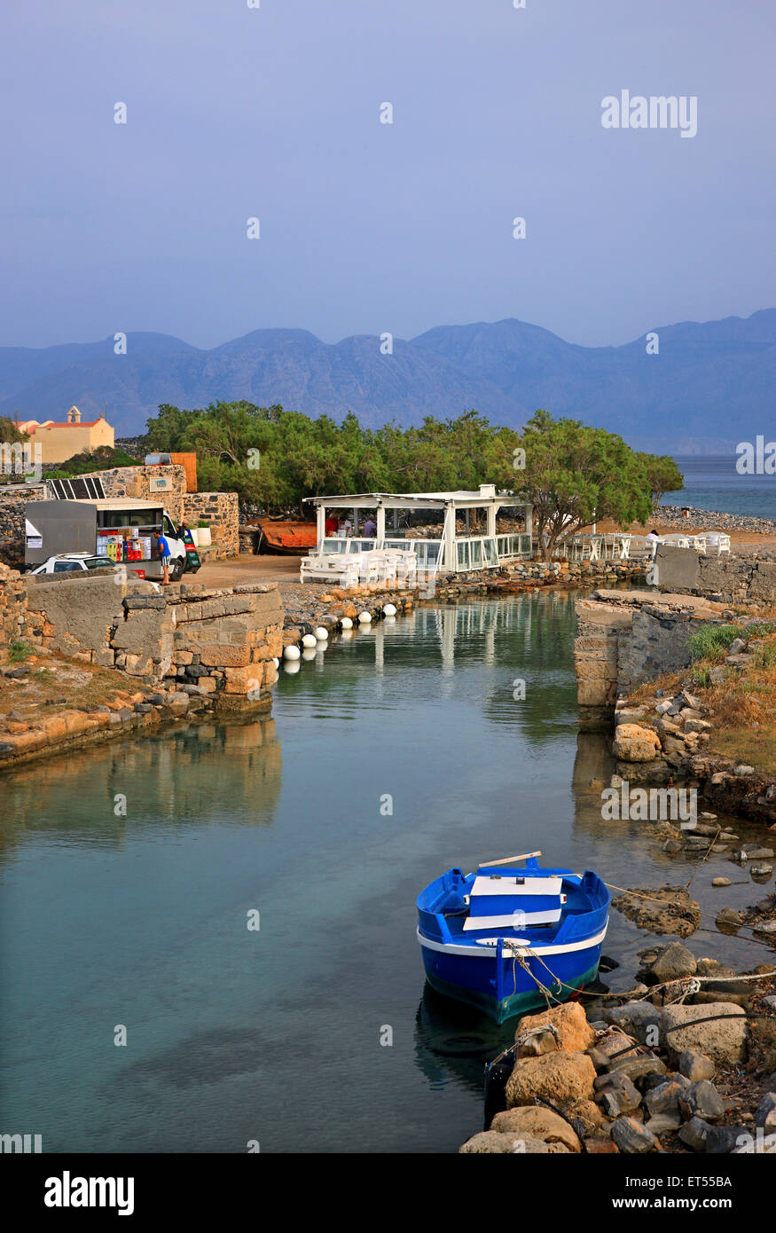 The canal between Elounda & Kolokytha island, Gulf of Mirabello, Agios ...