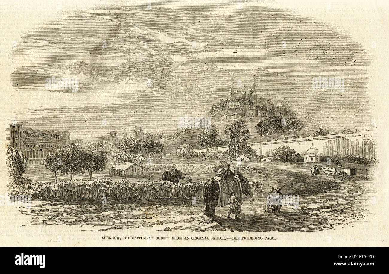 The capital of Oude ; Lucknow ; Uttar Pradesh ; India Stock Photo - Alamy