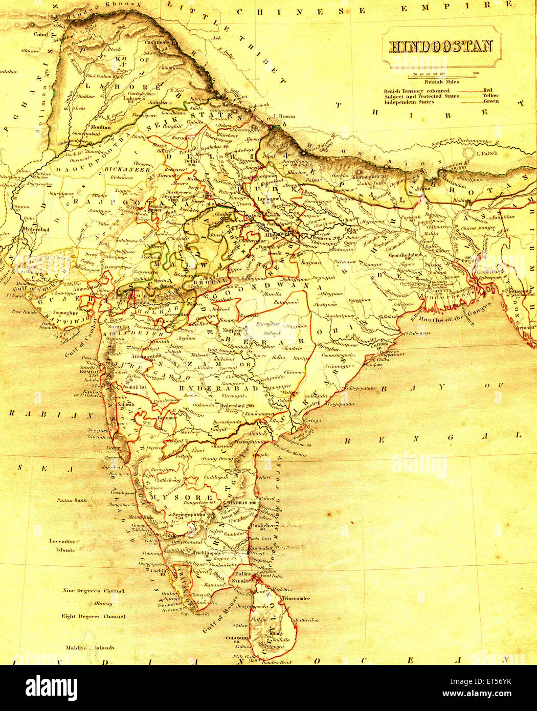 Map of Hindustan ; Hindustan ; India Stock Photo - Alamy Map of Hindustan ; Hindustan ; India Stock Photo - Alamy