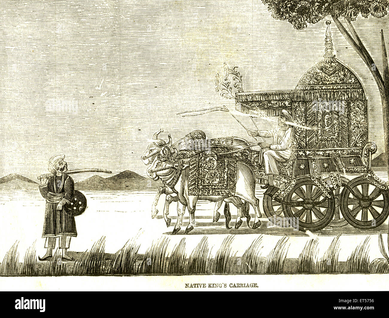 Native king's carriage ; India Stock Photo - Alamy