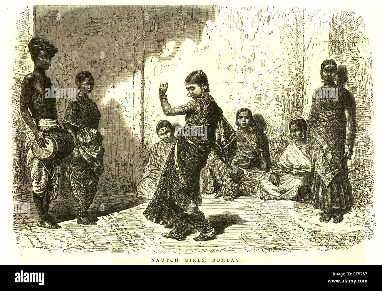 Nautch girls ; Bombay Mumbai ; Maharashtra ; India Stock Photo - Alamy