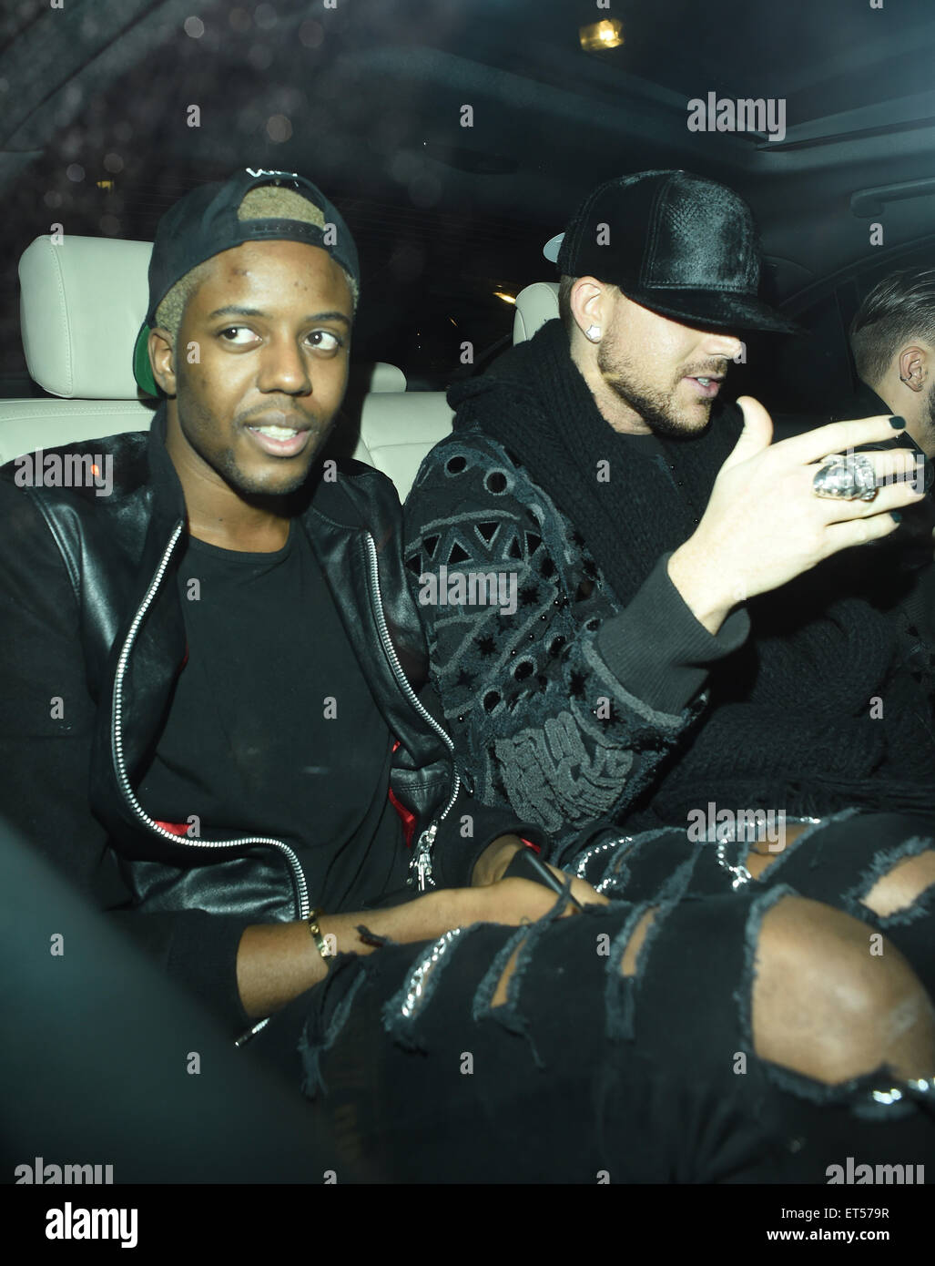 Vas J Morgan seen out and about in London with singer Adam Lambert ...