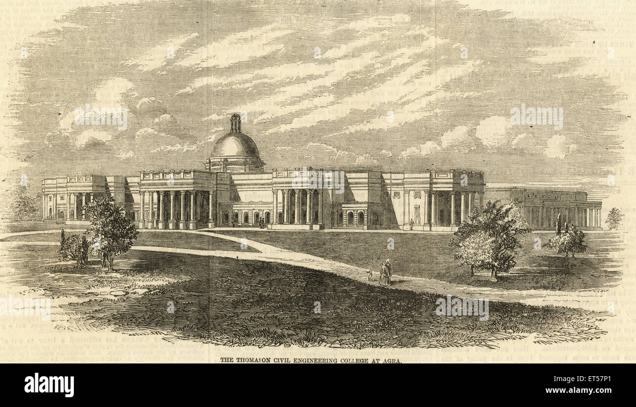 The Thomason civil engineering college at Agra ; Uttar Pradesh ; India ...