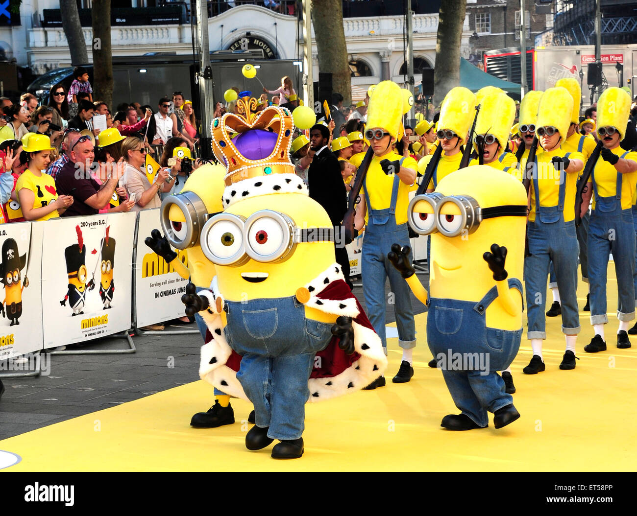 London, UK. 11th June, 2015. Minions attending the World Premiere of ...