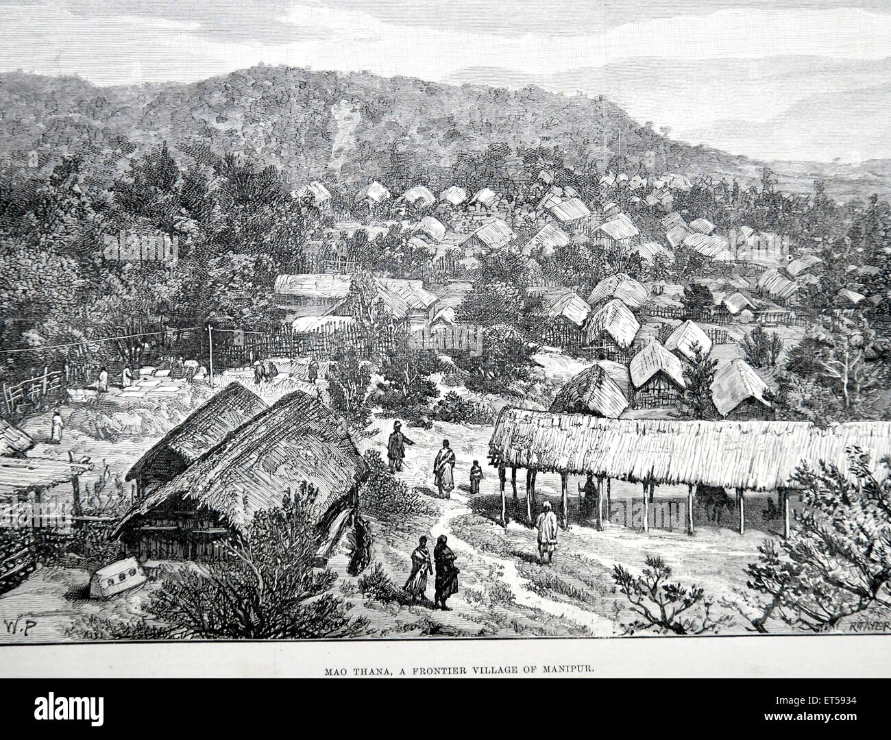Mao thana ; a frontier village of Manipur ; India Stock Photo - Alamy