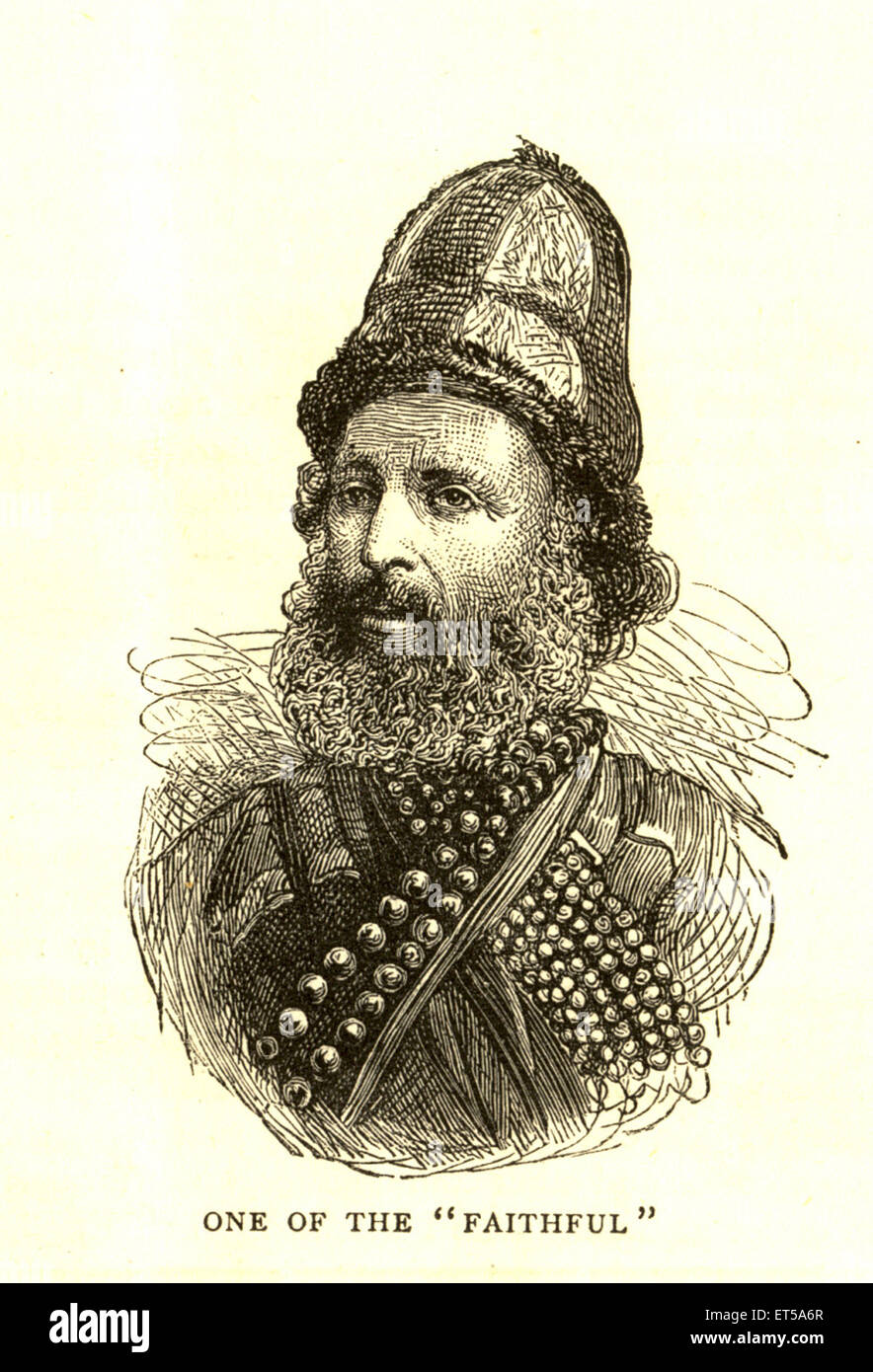 Soldier ; Army General ; India ; old vintage 1800s engraving Stock ...