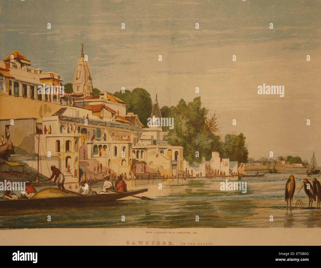 Ganges river at Cawnpore ; Kanpur ; Uttar Pradesh ; India - jsa 152096 ...