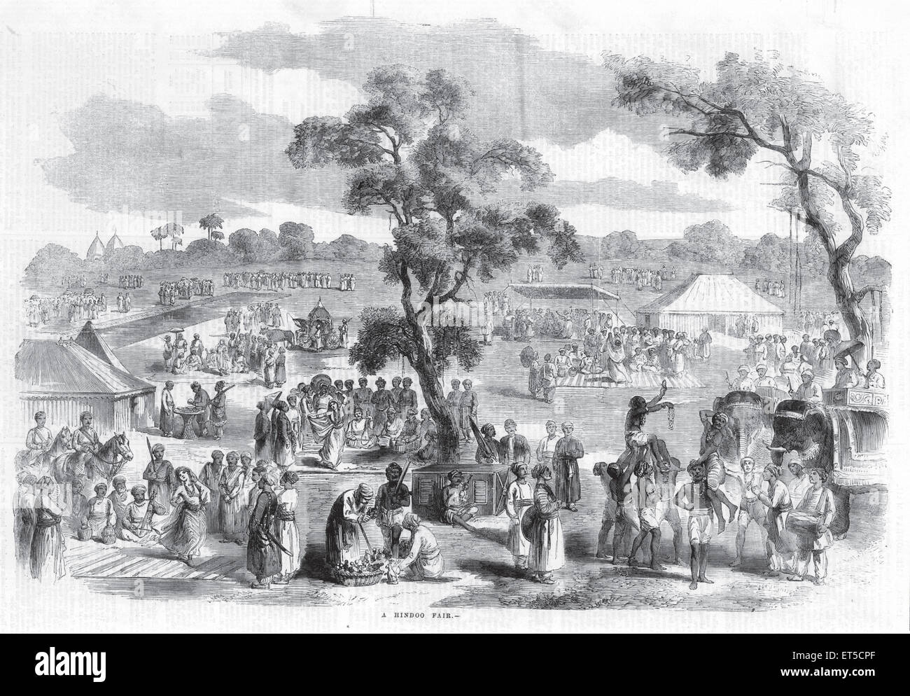 Hindu Fair ; village fair ; rural fair ; Indian fair ; India ; old ...