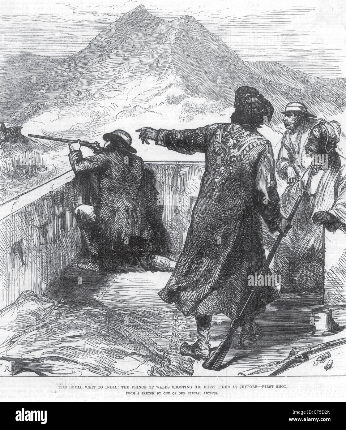 Royalty on Tour The Royal visit to India The Prince of Wales shooting ...