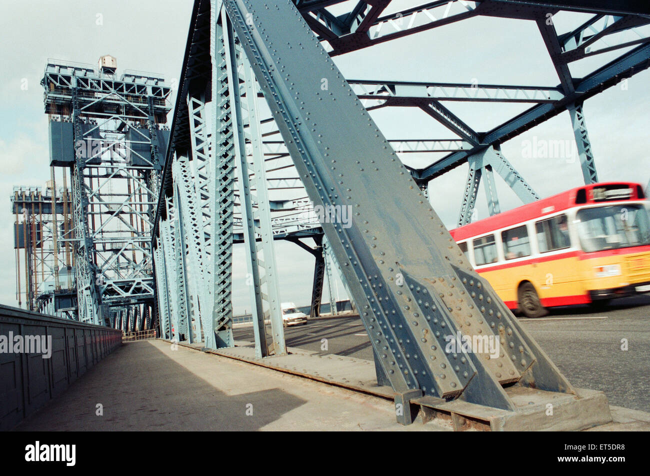 The Newport Bridge, Middlesbrough, 16th February 1993 Stock Photo - Alamy