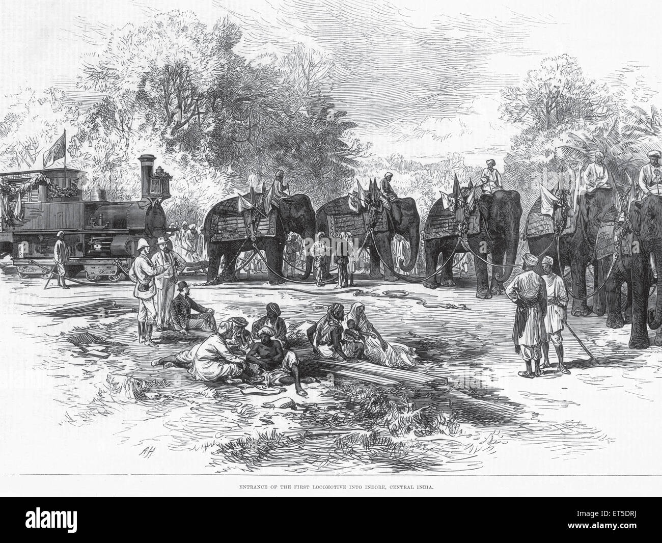 First train india hi-res stock photography and images - Alamy