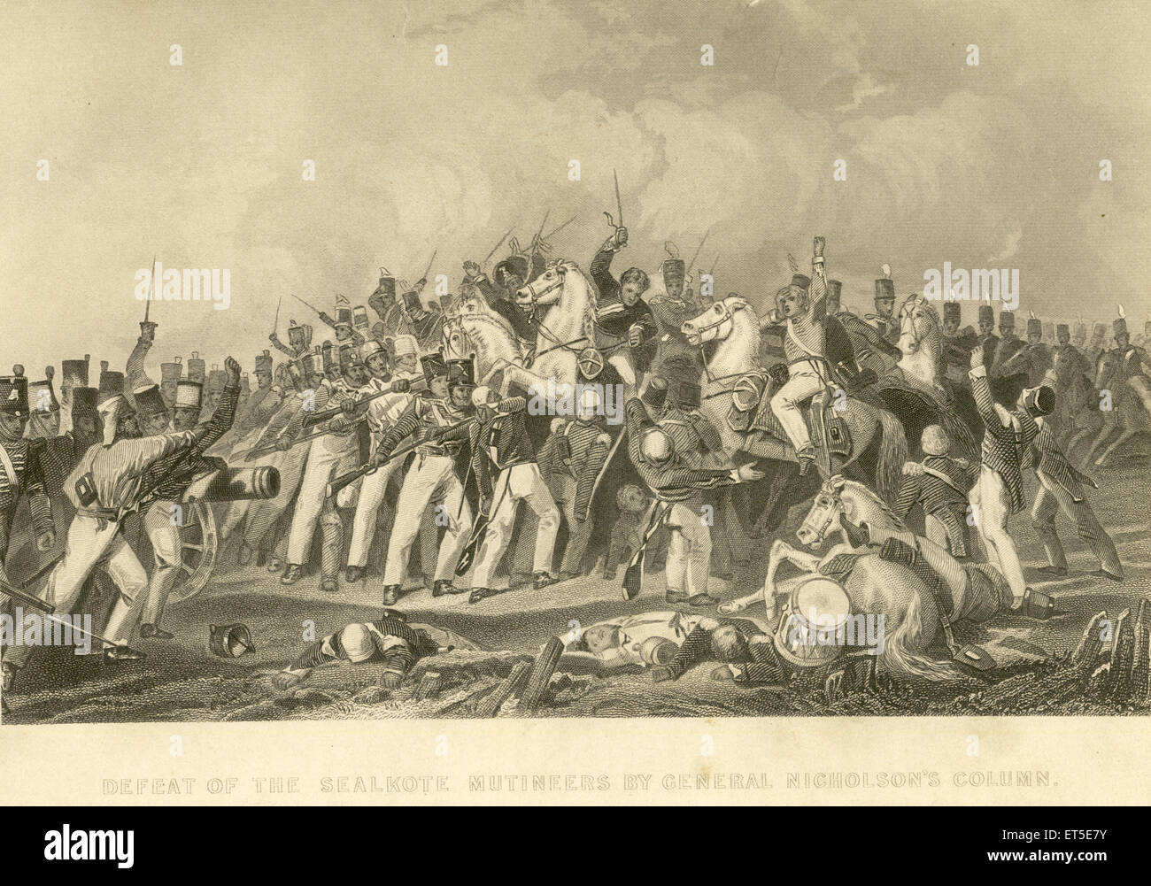 Military and munity mutiny views defeat of Sealkote mutineers by ...