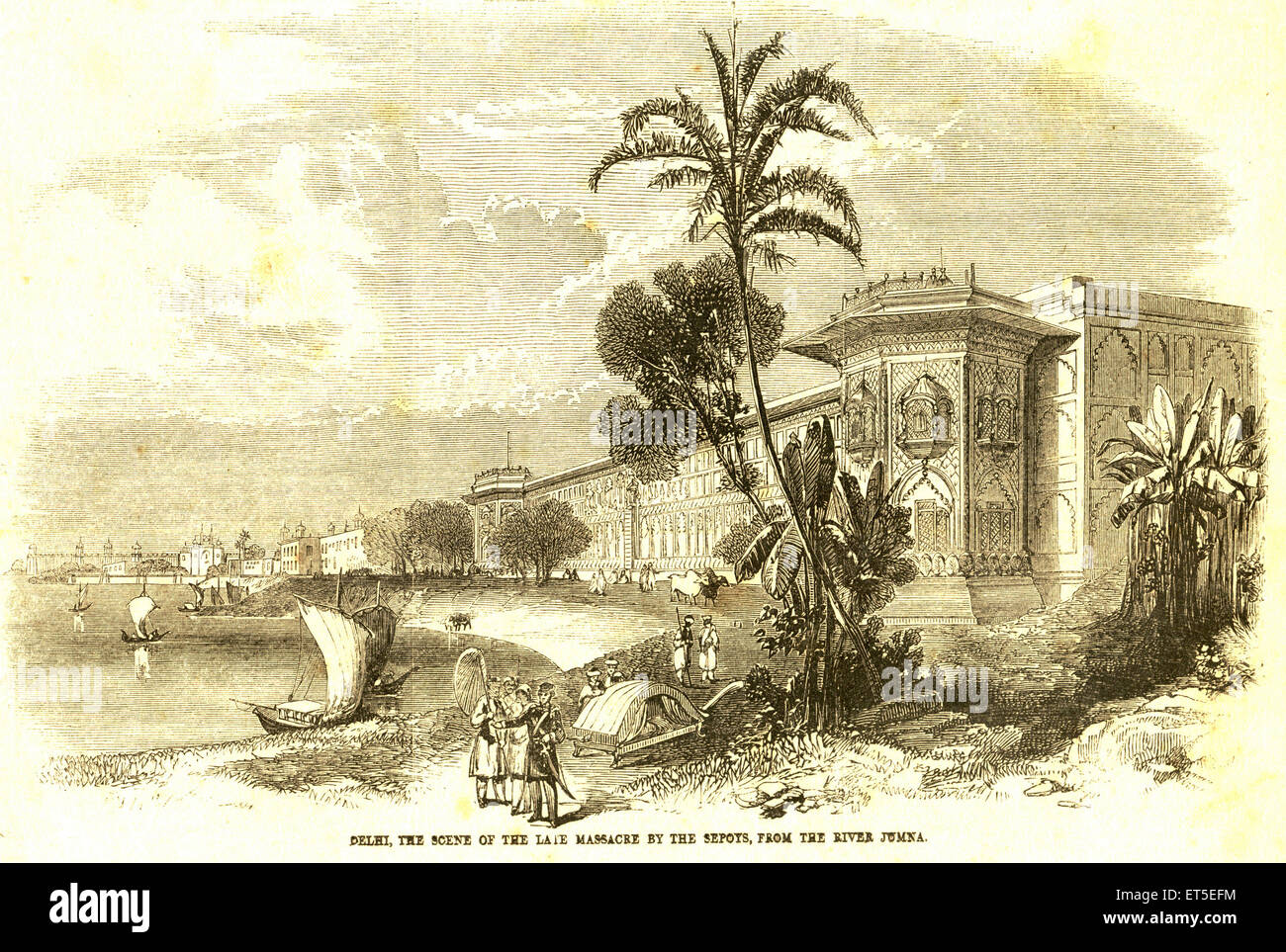 Military and munity mutiny views Delhi scene of late massacre by Sepoys ...