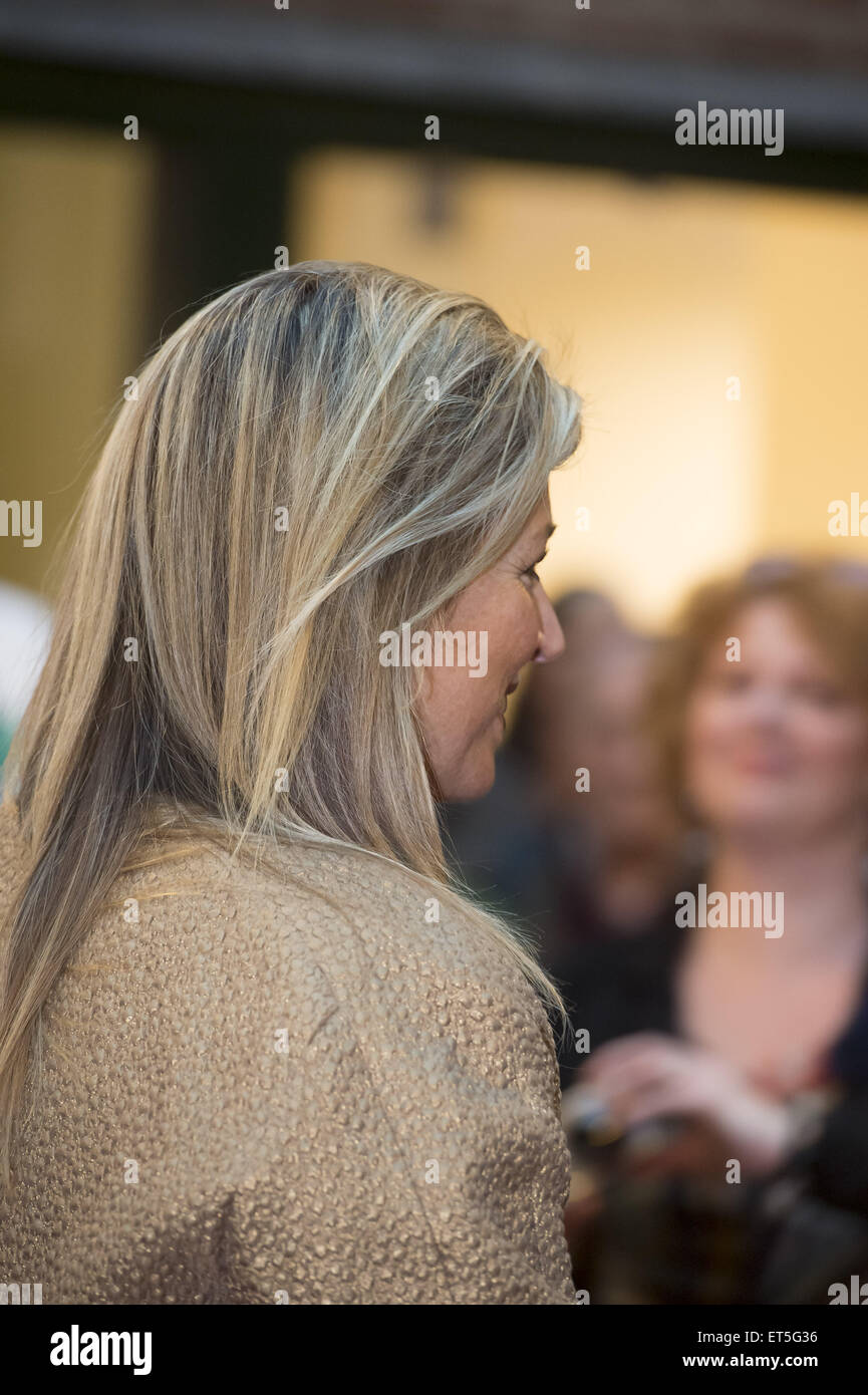 Queen Maxima attending the fourth "Language does more" meeting and ...