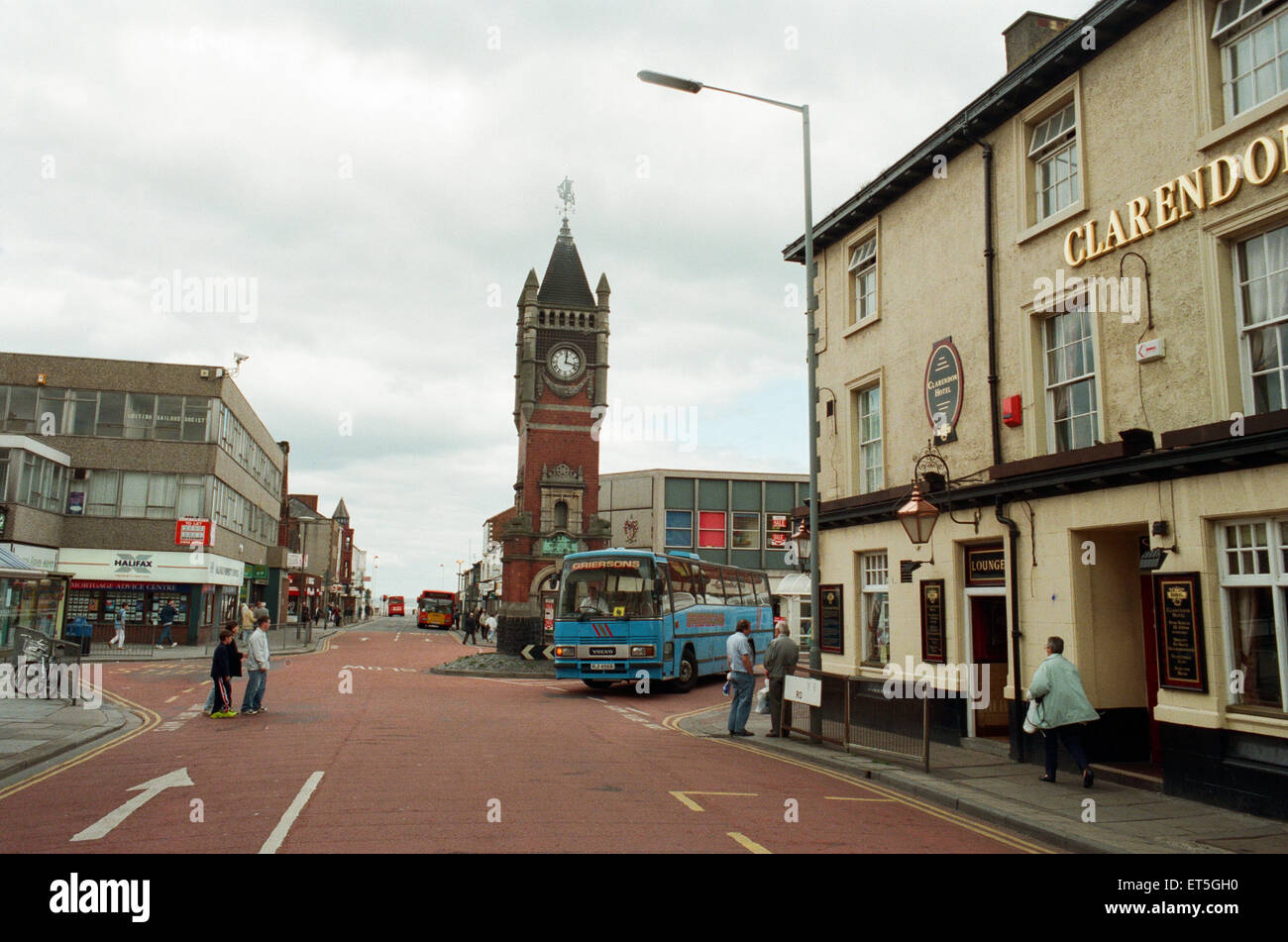 Redcar Clock Tower, 13th July 1998 Stock Photo - Alamy
