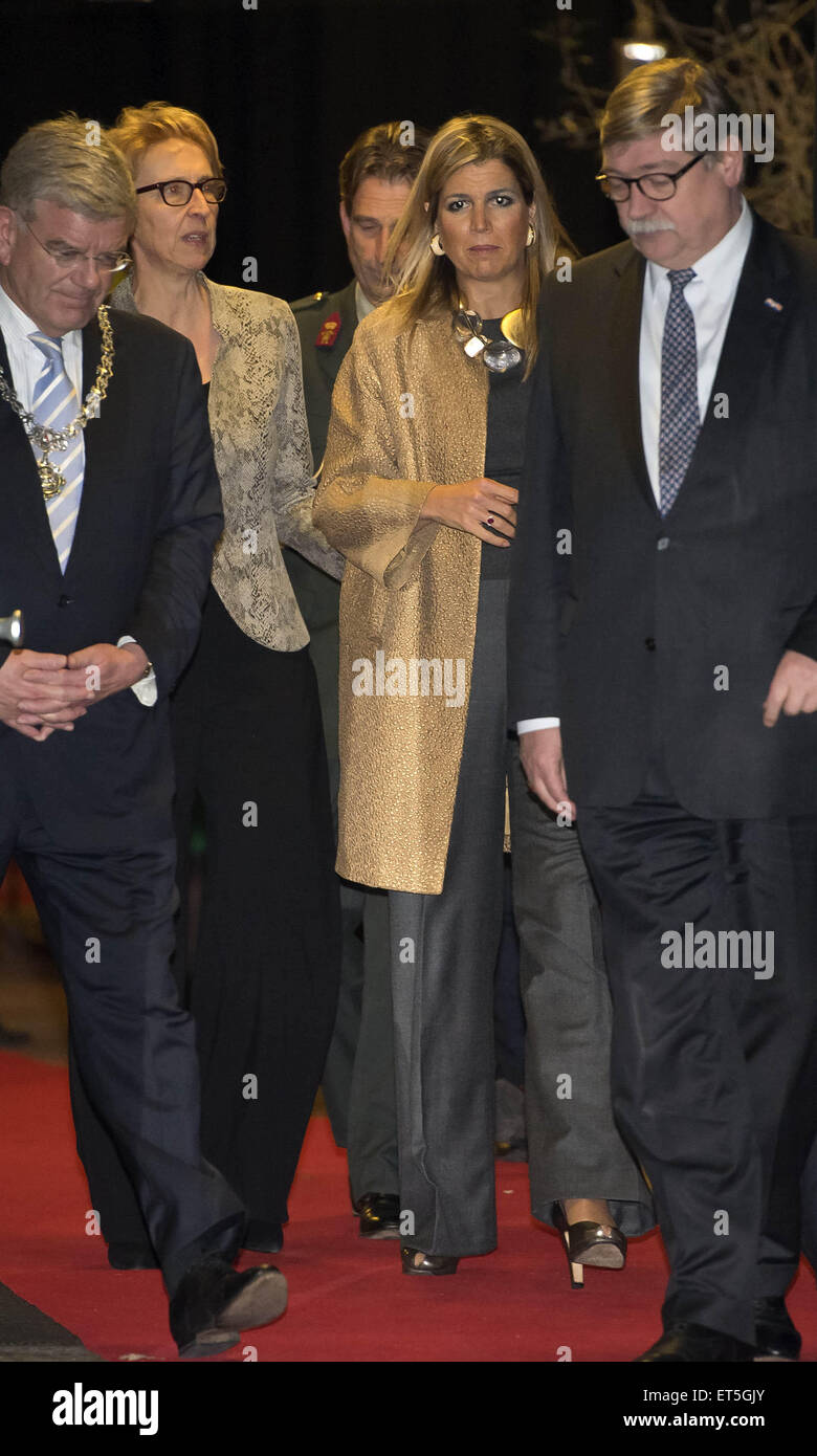 Queen Maxima attending the fourth "Language does more" meeting and ...