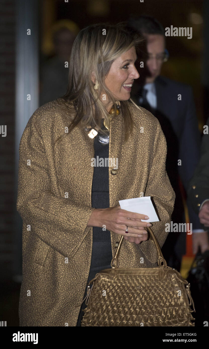 Queen Maxima attending the fourth "Language does more" meeting and ...