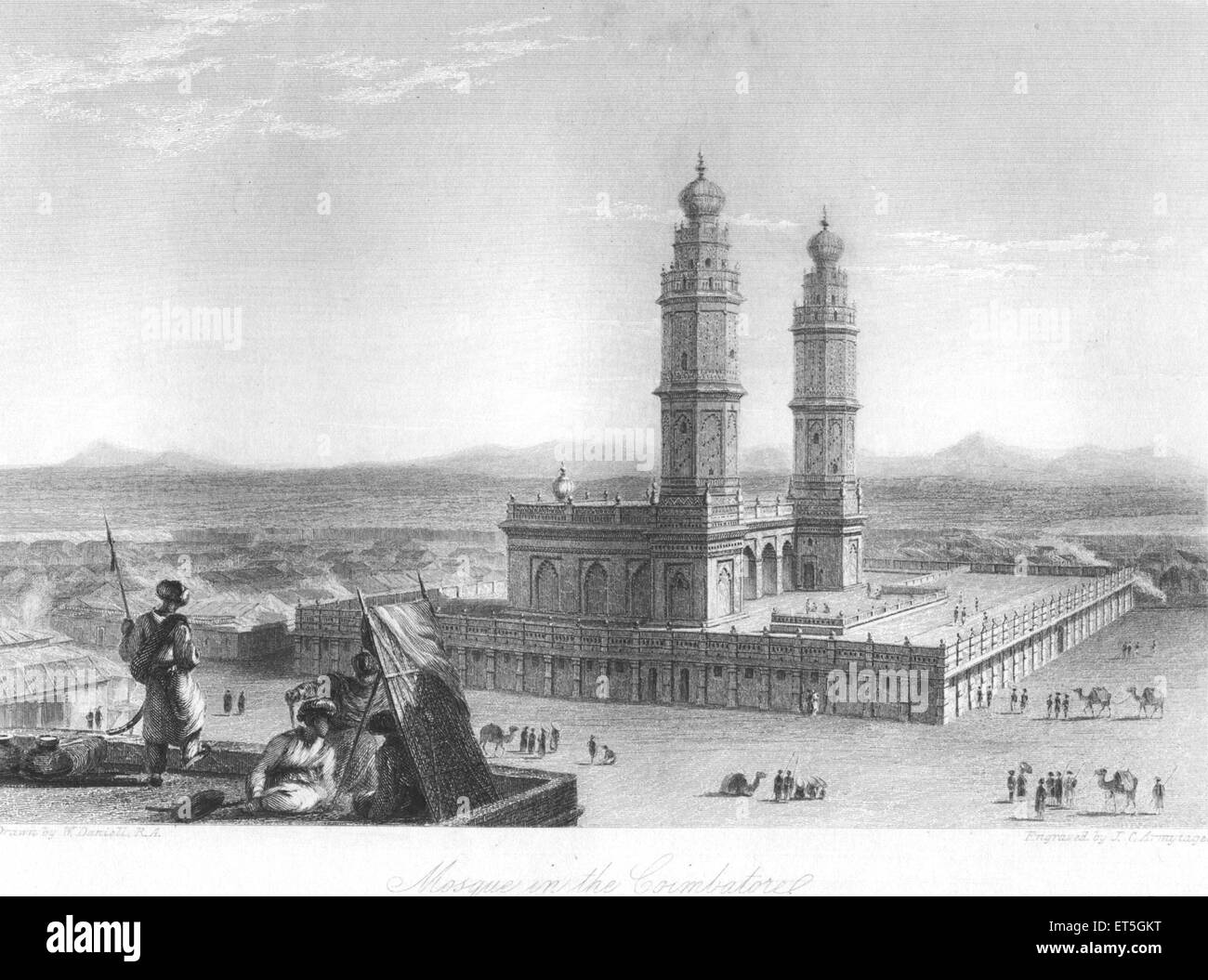 Old vintage 1900s Mosque , Coimbatore , Tamil Nadu , India Stock Photo ...
