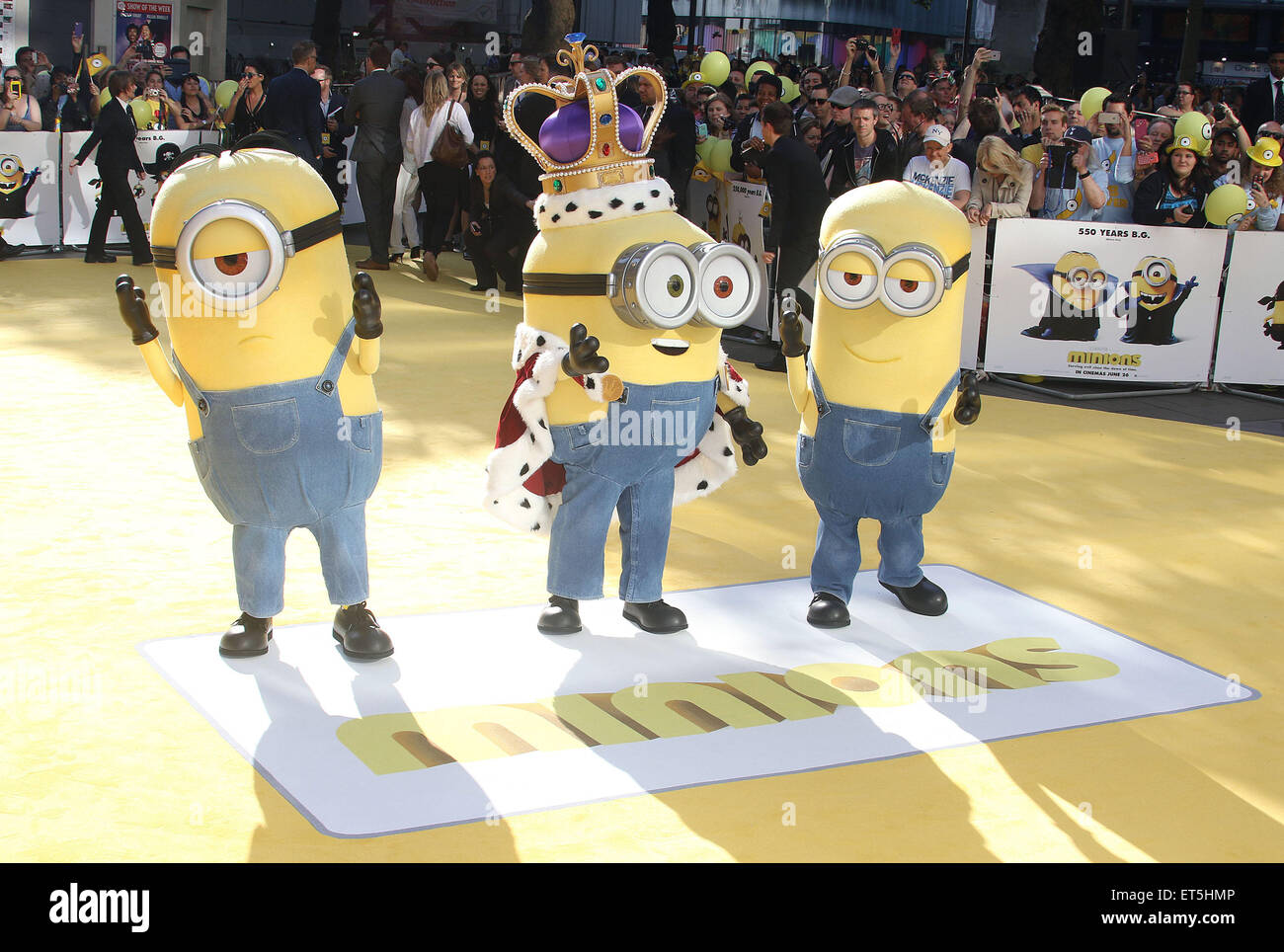 LONDON, ENGLAND, UK - JUNE 11 - King Bob and the Minions attend the ...
