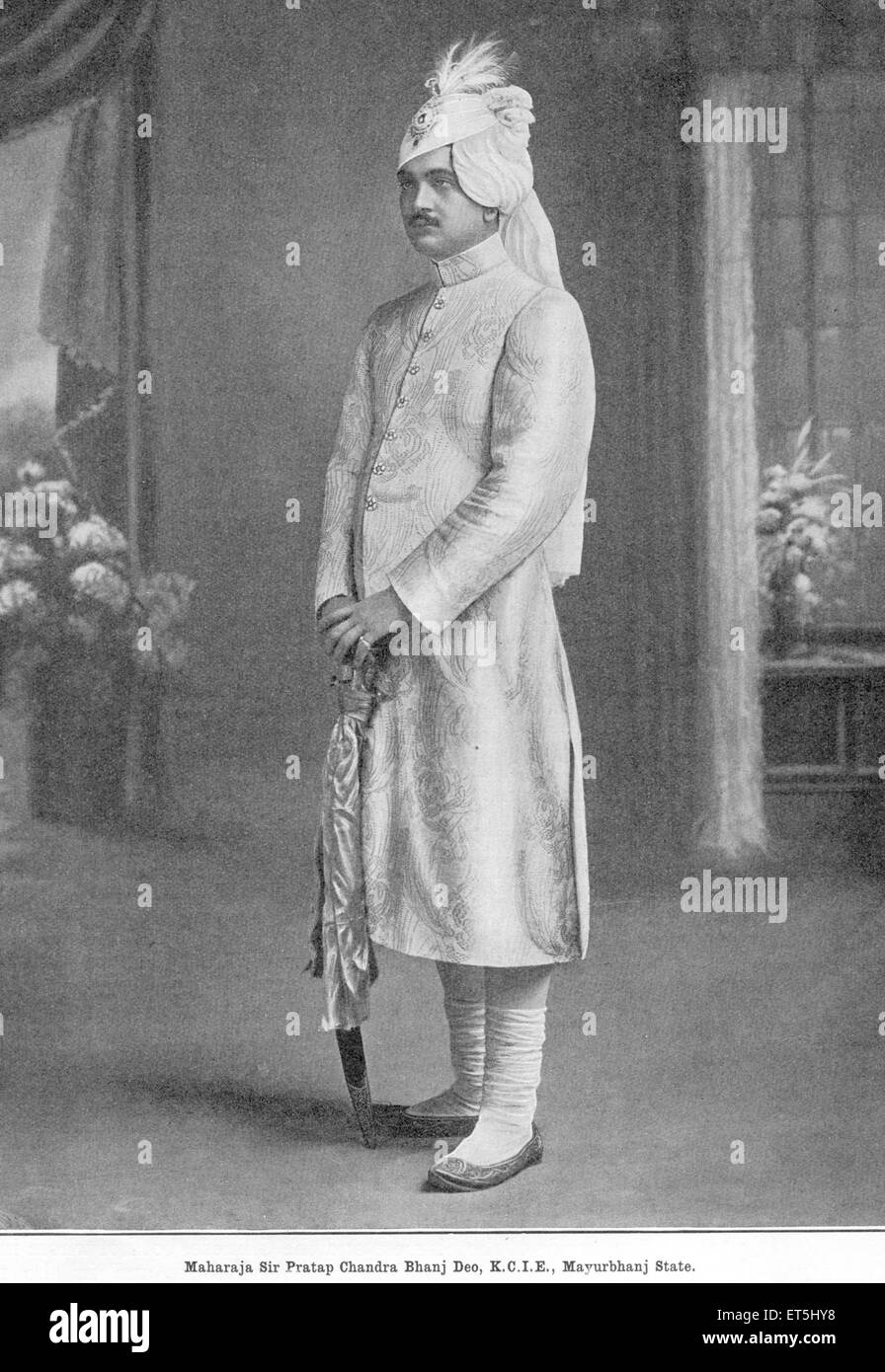 Princes of India Maharaja Sir Pratap Chandra Bhanj Deo Mayurbhanj State ...