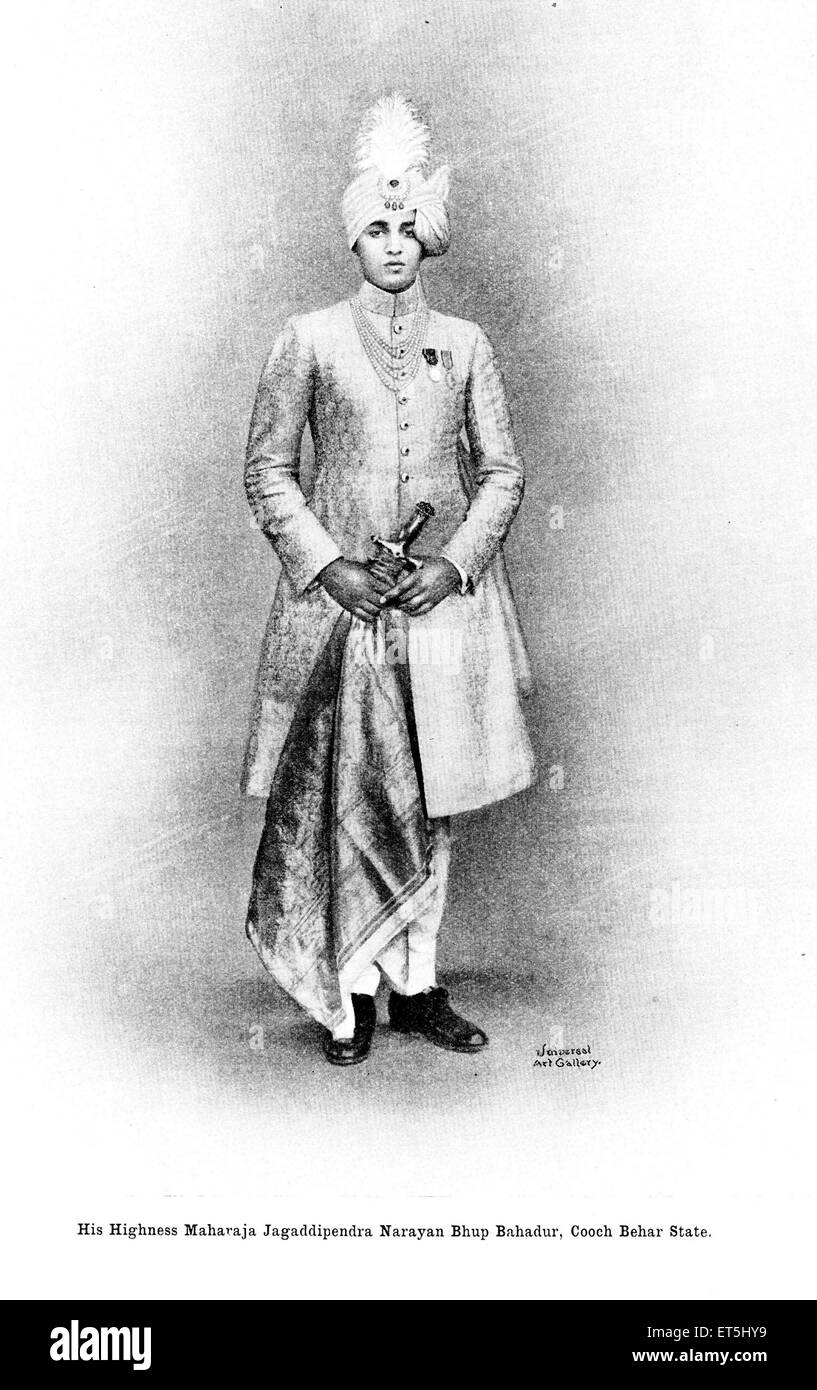 Princes of India ; His Highness Maharaja Jagaddipendra Narayan Bhup ...