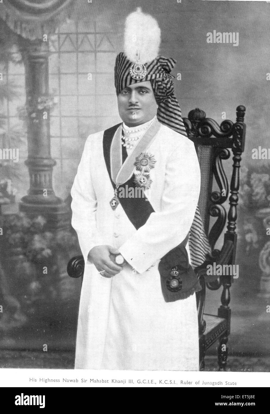 Nawab of junagadh hi-res stock photography and images - Alamy
